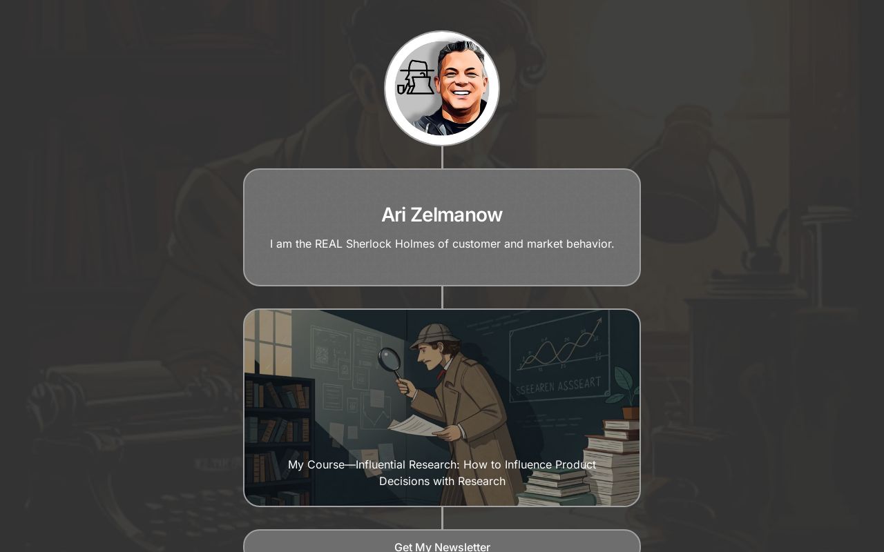 Links to connect with Ari